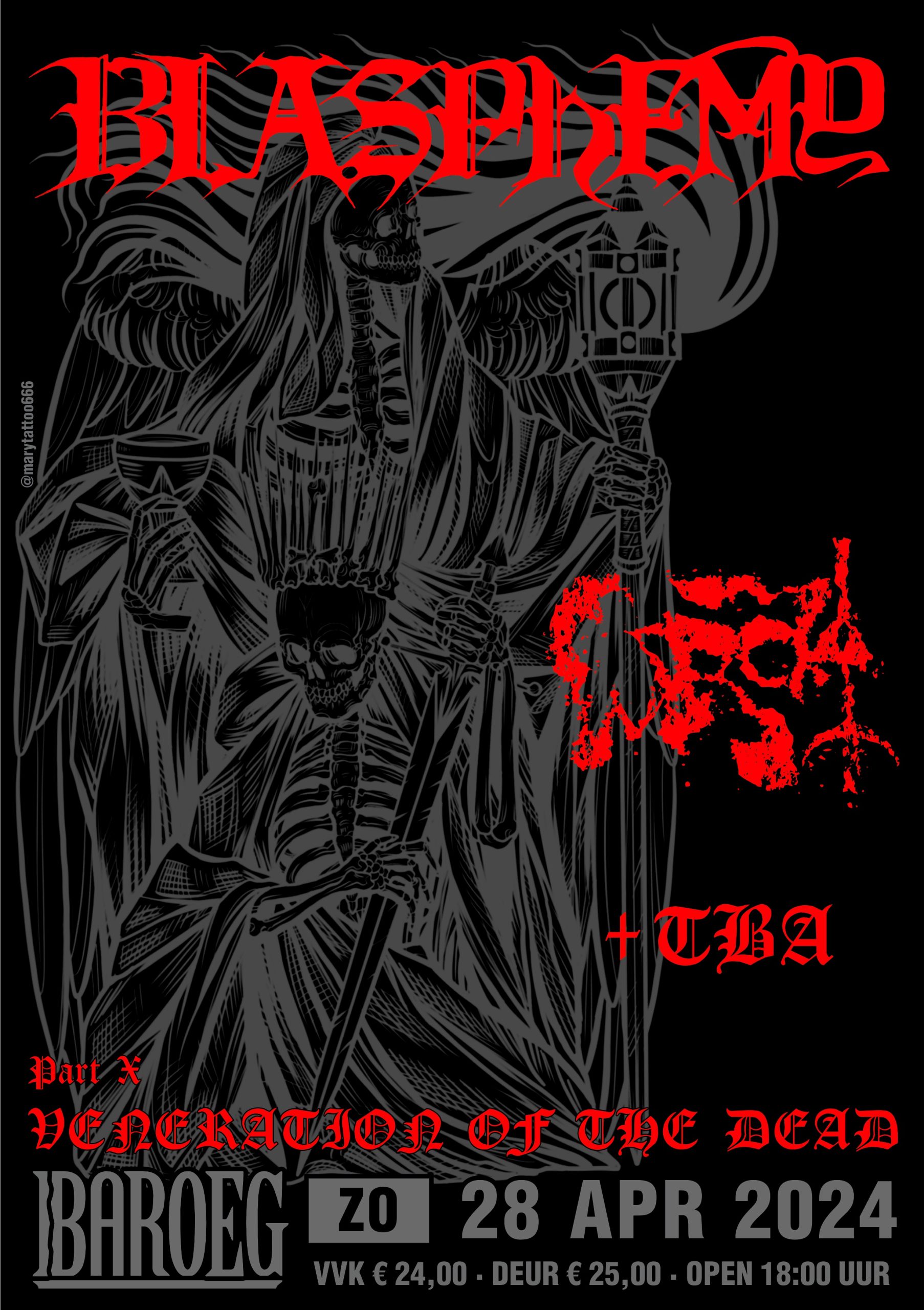 Veneration Of The Dead part X: Blasphemy + Wrok - Poppodium Baroeg ...
